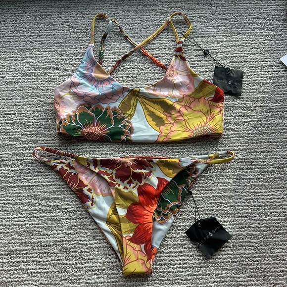 Stone Fox Swim | Swim | New Stone Fox Bikini Set Floral | Poshmark